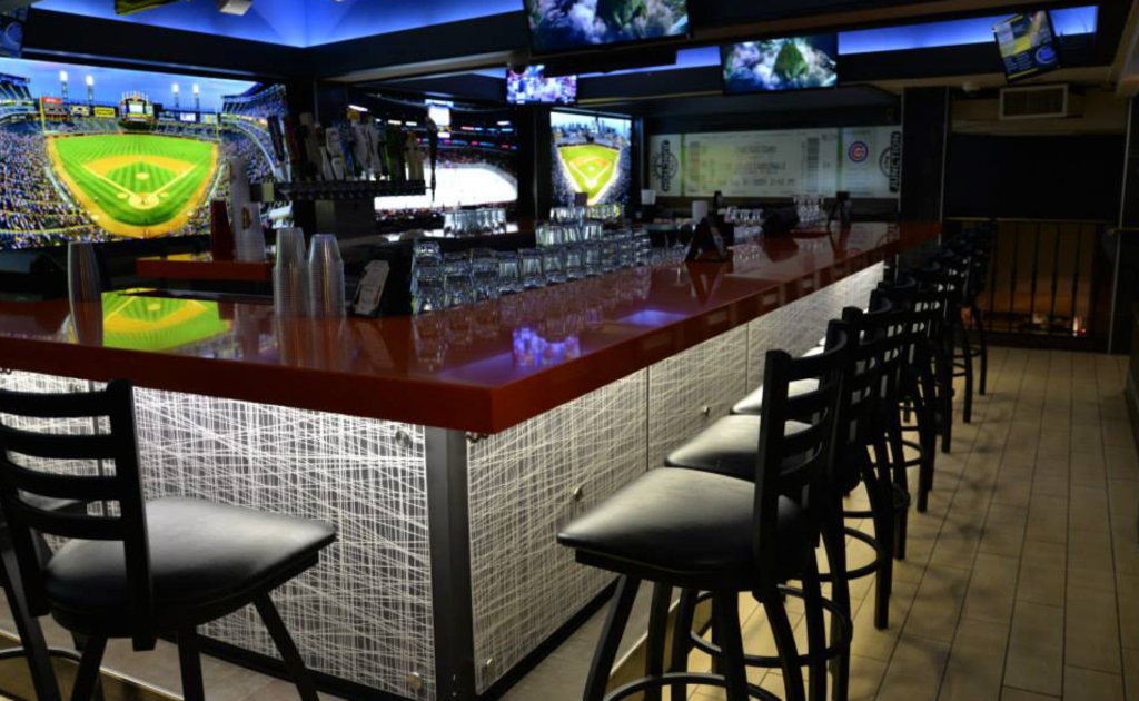 The Junction Bar - Chicago Sports Bar Millwork | Cain Millwork